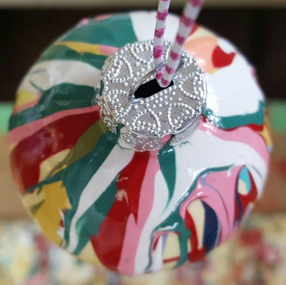 How To Create FAT-tastic Dipped Christmas Ornaments - FAT Paint