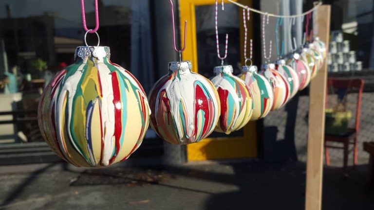How To Create FAT-tastic Dipped Christmas Ornaments - FAT Paint